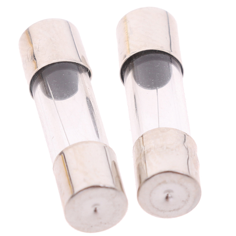 QIAN 100Pcs Set 5x20mm Quick Blow Glass Tube Fuse Assorted Kits,Fast-blow Glass Fuses ...