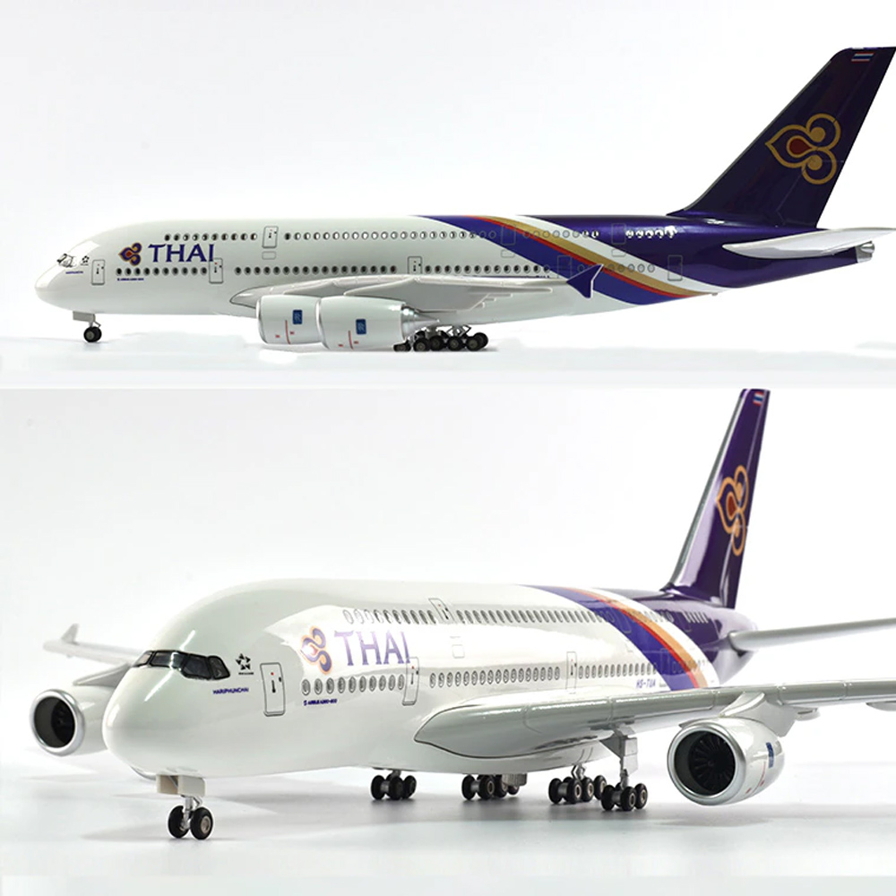 Thai Airways Airbus A380 Super Jumbo Airplane 49cm Model with LED ...