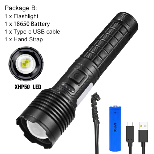 Asafee 1000LM 2730 XHP50+10*LED side light Outdoor camping flashlight ...