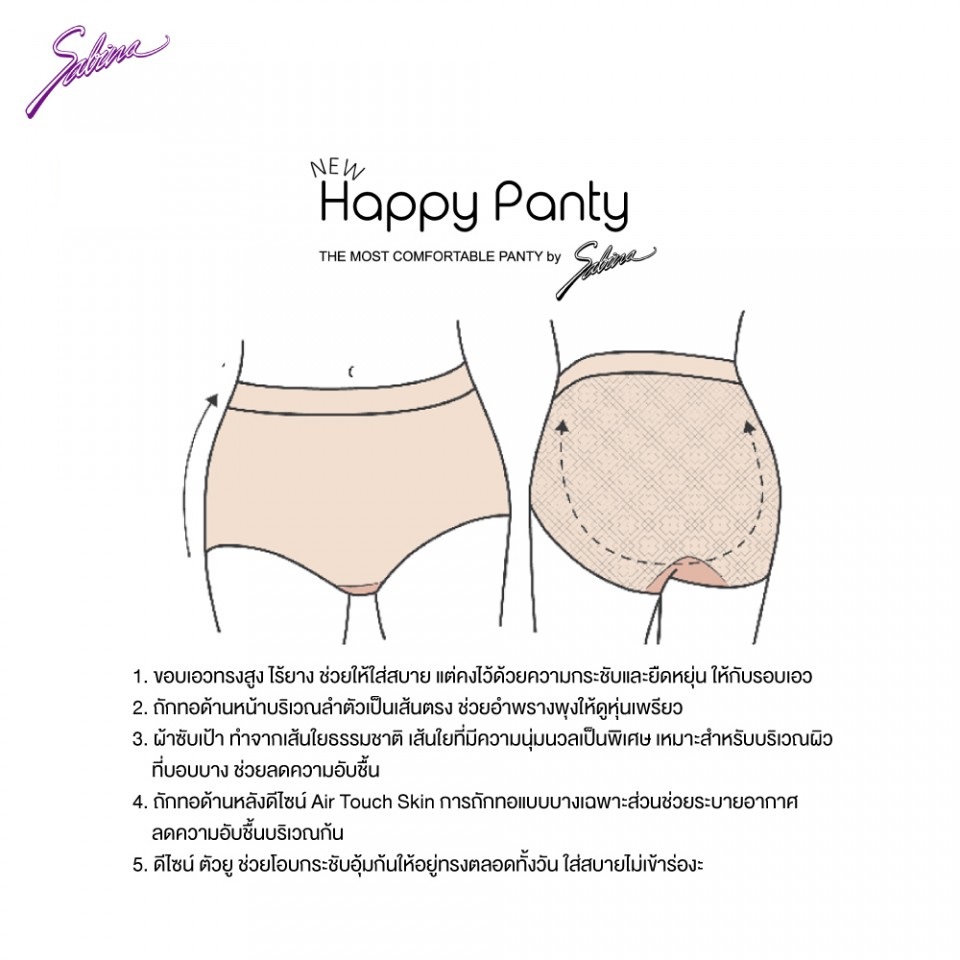 ซื้อ 4 แถม 8 เลยนะ คุ้มม้ากกก SABINA HAPPY PANTY PLUS 12 PCS Sabina FREE size ซาบีน่า แฮปปี้ ...