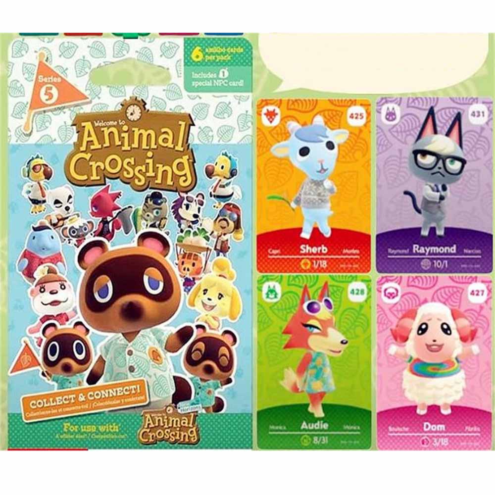 3PCS Animal Crossing Amiibo Cards Pack Series 5 - Brand New & Sealed ...