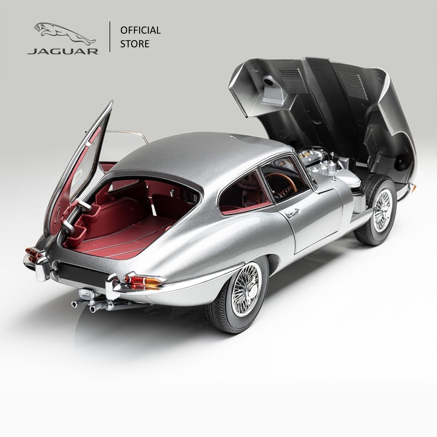 JAGUAR LIMITED EDITION E-TYPE 118 SCALE MODEL - SILVER - Jaguar Land ...