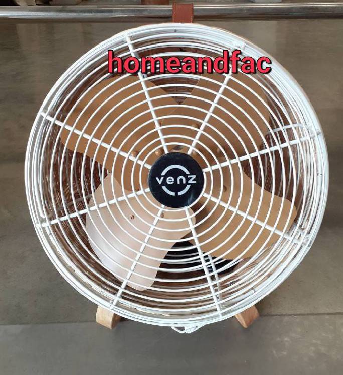 พัดลมไม้ พัดลม พัดลมหวาย VENZ รุ่น RTF-12 สีขาว พัดลมตั้งโต๊ะ พัดลมวิน ...