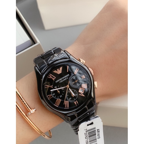 Emporio Armani ของแท้100 AR1400 AR1401 AR1416 นาฬิกาข้อมือแบรนด์เนมอามา ...