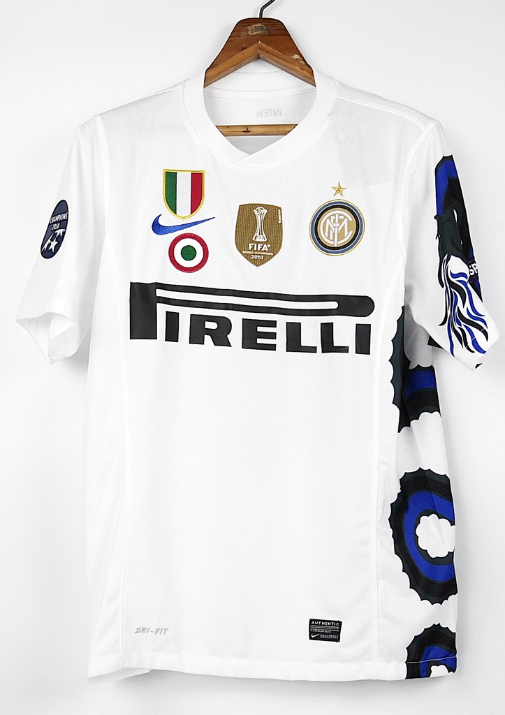 9 ETOO INTER MILAN AWAY DRAGON 2010 2011 FULL PATCH RETRO FOOTBALL ...