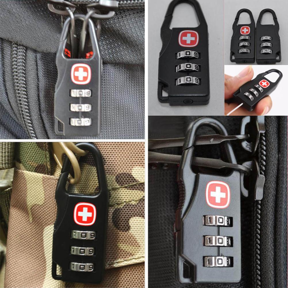 Alloy Combination Code Number Lock Padlock Mini Safe Luggage lock for ...