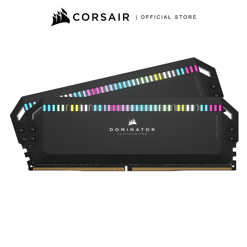 32GB (16GBx2) DDR5 5600MHz RAM (หน่วยความจำ) CORSAIR DOMINATOR PLATINUM RGB DDR5 (WHITE ...