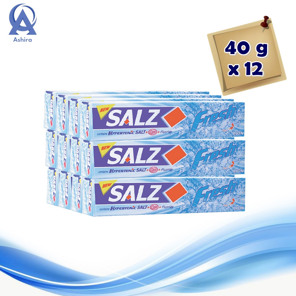 Salz Toothpaste Fresh 40 g x 12 Toothpaste . ซอลส์ ยาสีฟัน สูตรเฟรช แจเ ...
