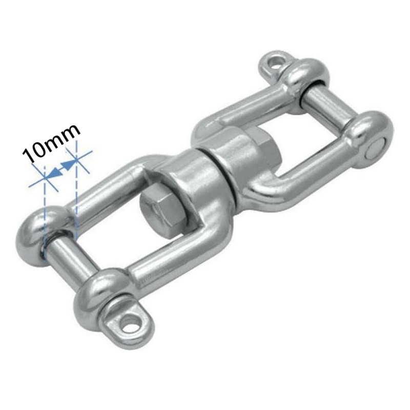 EVAL Double Jaw Swivel Shackle 316 stainless steel - TOP MARINE - ThaiPick