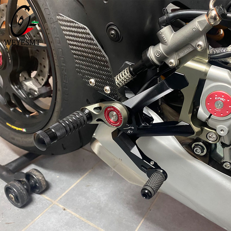 For Ducati Street fighter V4 Moto Rearset Rear Foot Pegs Rest Set ...