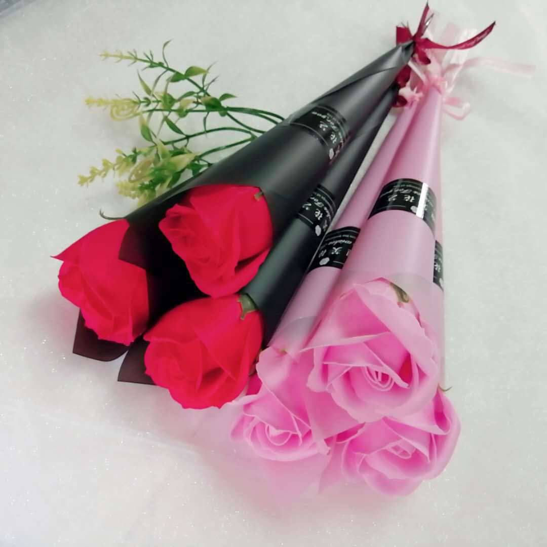 สบู่ดอกไม้กุหลาบมีกลิ่น ดอกกุหลาบวาเลนไทน์ ดอกุหลาบปลอม ส่งจากไทย ...