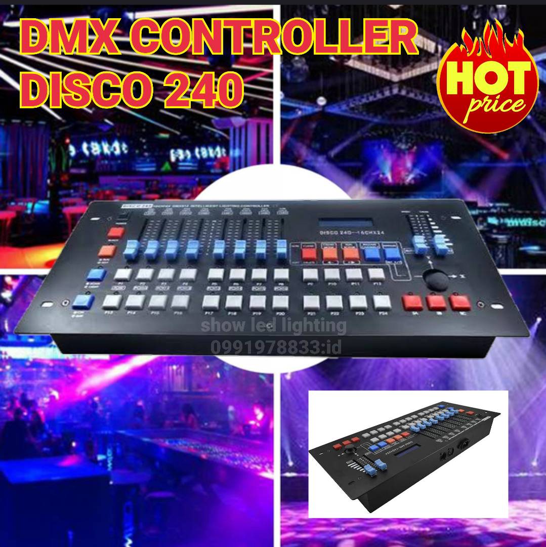 DMX 240 ,DMX 512 ,controller ( กดเลือกตัวเลือก )บอร์ตควบคุมไฟ ไฟพาร์ ...