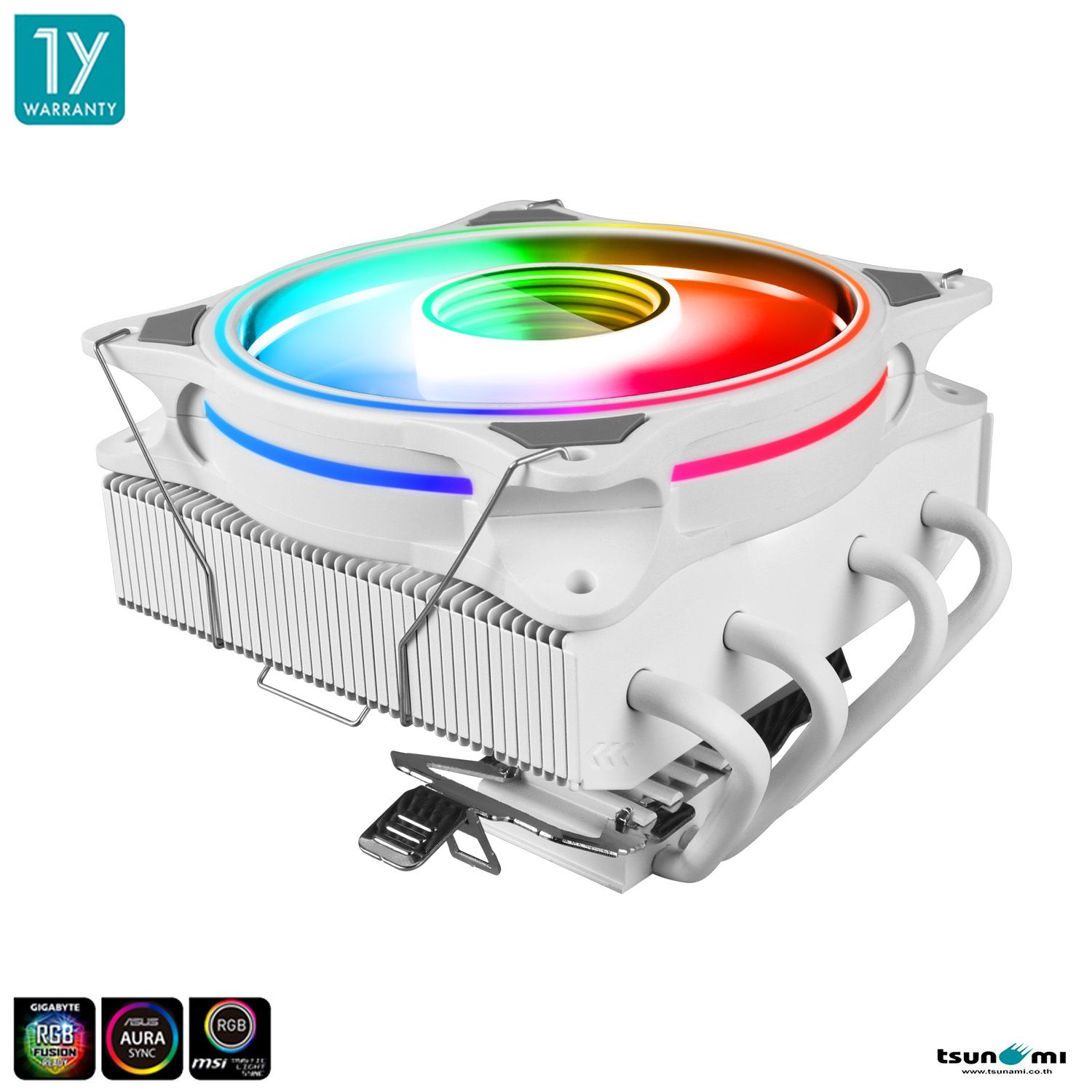 ซีพียูคูลเลอร์ Tsunami Protector 1264W Quad-Pipes (150W) P.W.M. ARGB ...