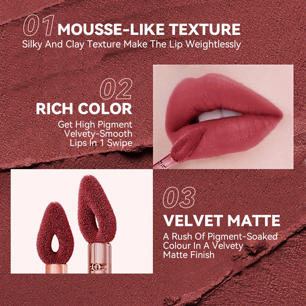 SACE LADY แมตต์ ลิปตินท์ เม็ดสีสูง ลิปครีมกํามะหยี่กันน้ํา เรียบเนียน ...