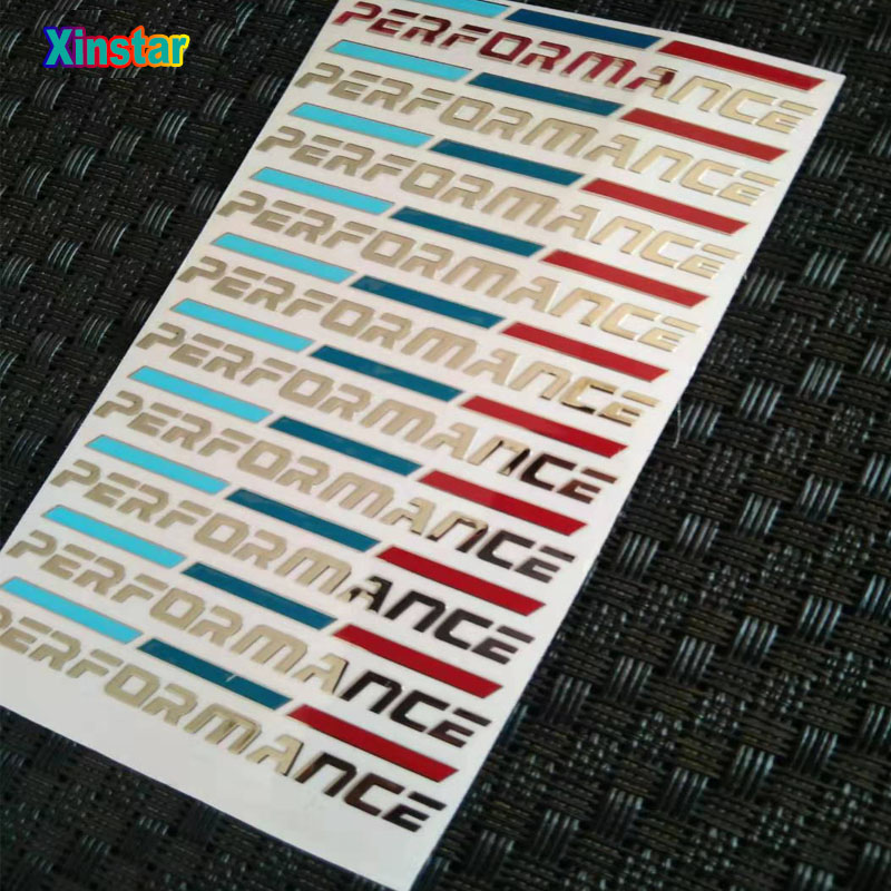 4pcs Aluminum car brake sticker for bmw M 12 3 4 5 6 7 series X1 X3 X4 ...