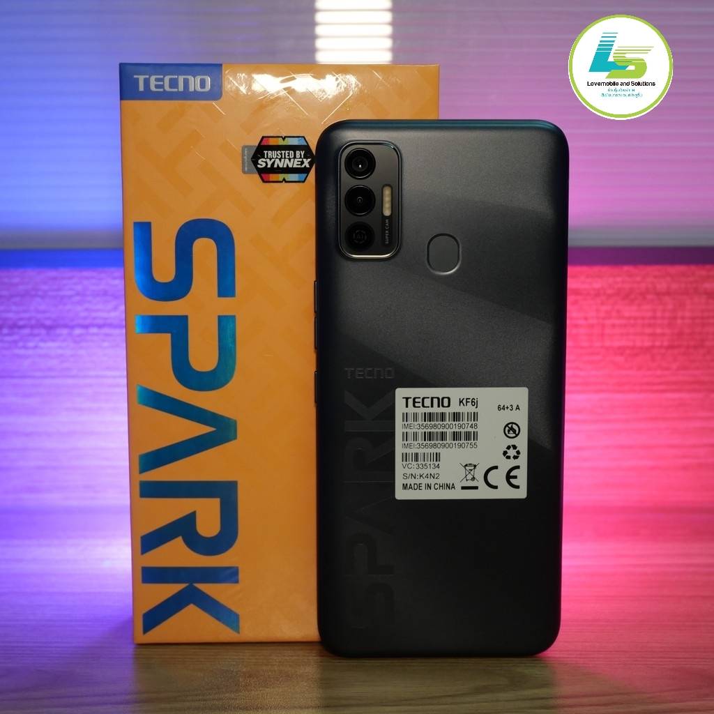 โทรศัพท์มือถือ TECNO Spark7 (3GB+64GB) แบตเตอรี่ 6000mAh หน้าจอ 6.5 ...