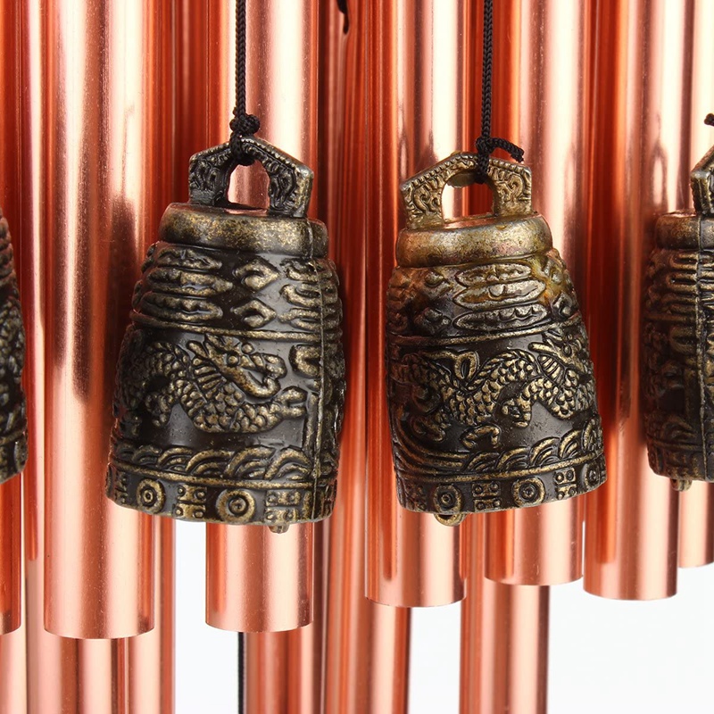 Outdoor Indoor Metal Tube Wind Chime with Copper Bell Large Windchimes ...