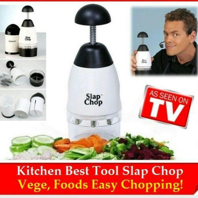 อุปกรณ์หั่นผักอเนกประสงค์Slap Chop Vegetable and Fruit Chopper - White ...