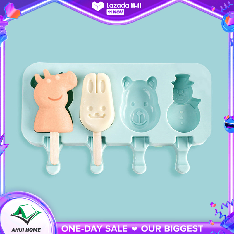 พร้อมส่ง แม่พิมพ์ไอติม แถมแท่งไม้50แท่ง พร้อมฝา แม่พิมพ์ไอครีม แม่พิมพ์ ...