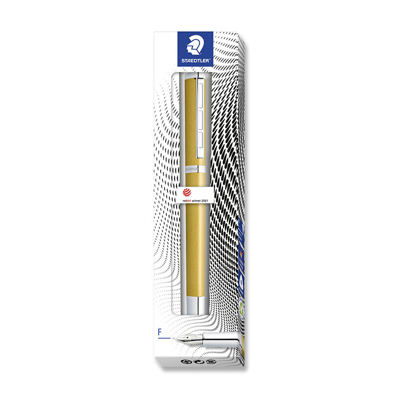STAEDTLER Fountain pen triplus gold F ปากกาหมึกซึม ไตรพลัส สีทอง หัวF ...