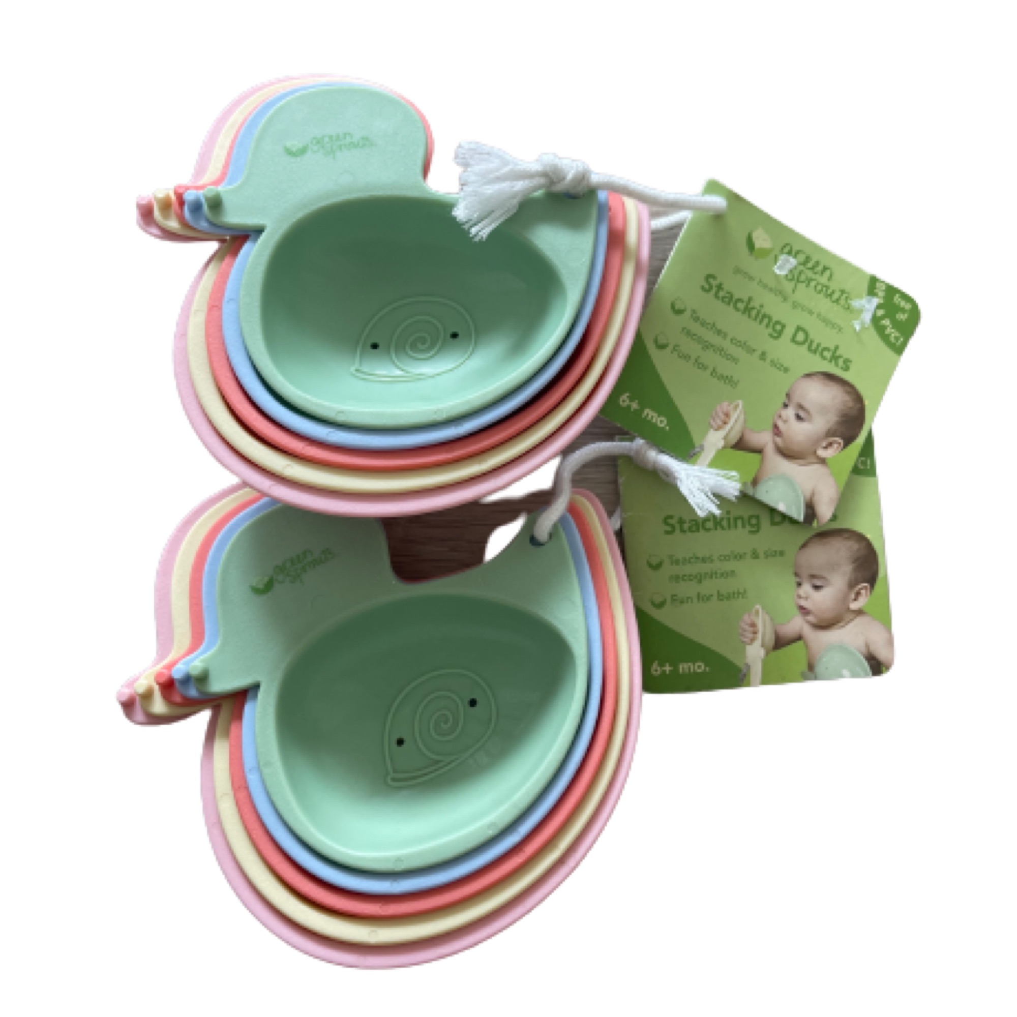 พร้อมส่ง ของเล่นในห้องน้ำเด็กยี่ห้อ Green Sprouts Stacking Ducks ของแท้ ...
