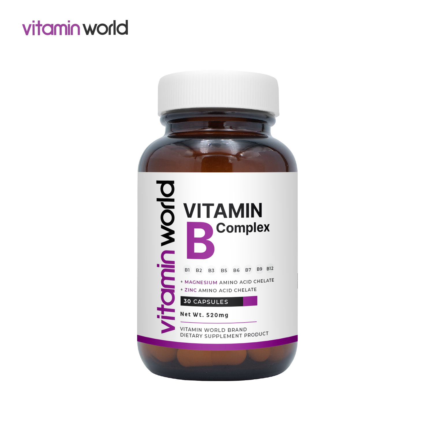 วิตามินบีรวม x 1 ขวด Vitamin B Complex วิตามินบีคอมเพล็กซ์ วิตามินเวิลด์ Vitamin World วิตามินบี ...