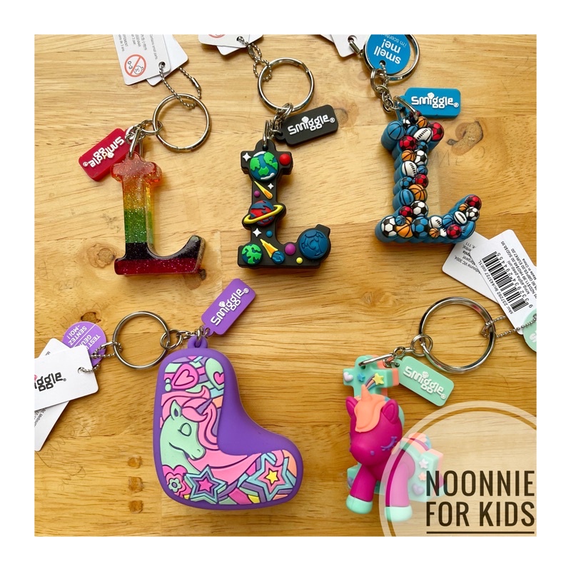 พวงกุญแจตัวอักษร Smiggle Scented Alphaber Keyrings ตัว L กลิ่นหอม หลาก ...