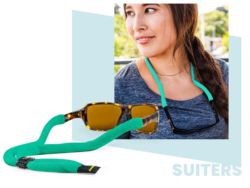Croakies SUITERSWave Dance สายคล้องแว่นผ้าคอตตอน ปรับขนาดได้ ใส่กับแว่น ...