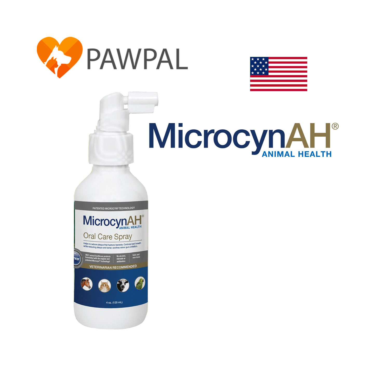 MicrocynAH Oral Care Spray 120 ml Exp.22024 สเปรย์ทำความสะอาดช่องปาก ...
