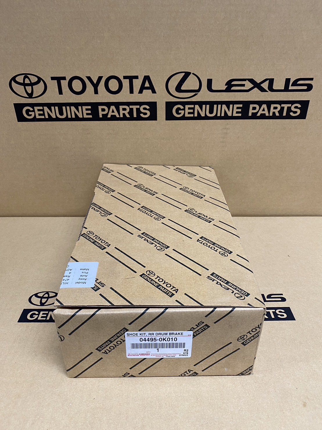 ผ้าเบรคหลังสำหรับรถยนต์โตโยต้า VIGO KUN15 (2WD) 04495-0K010 (เป็นอะไหล่ ...