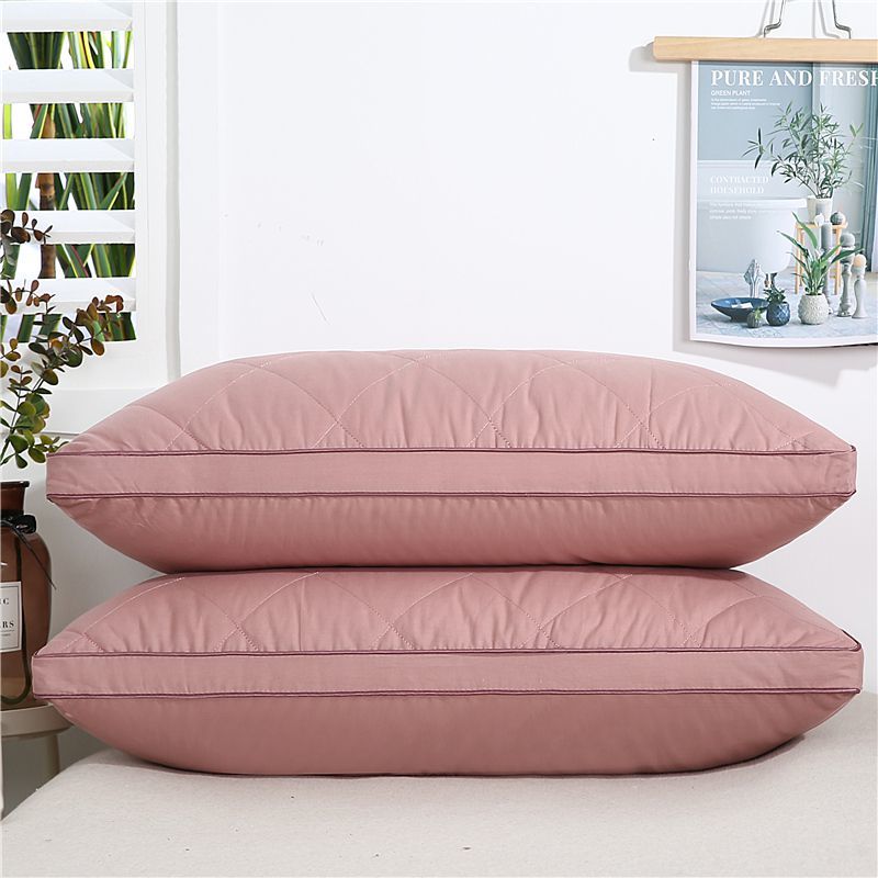 High-end pillow core cotton fabric neck support sleep pillow high ...