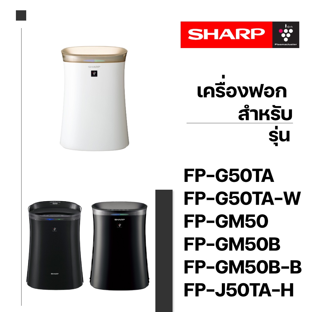 ไส้กรองเครื่องฟอกอากาศ แผ่นกรองเครื่องฟอกอากาศ Sharp แผ่นกรองอากาศ FZ-F50HFE FZ-F50DFE สำหรับ ...