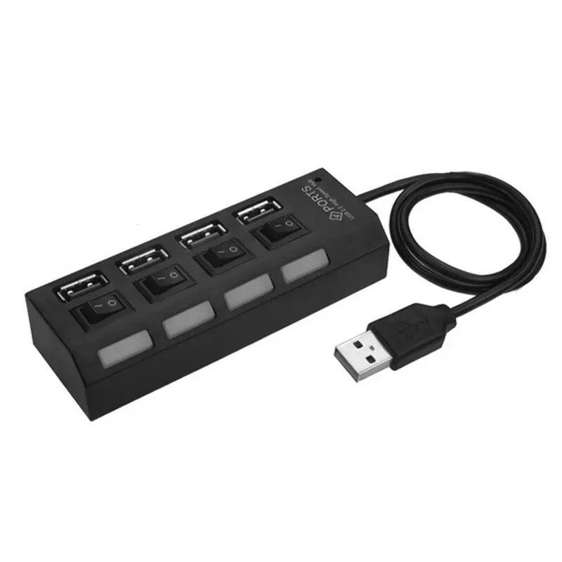 USB HUB 4 Port Power On/Off Switch LED - NEWCOMSHOP - ThaiPick