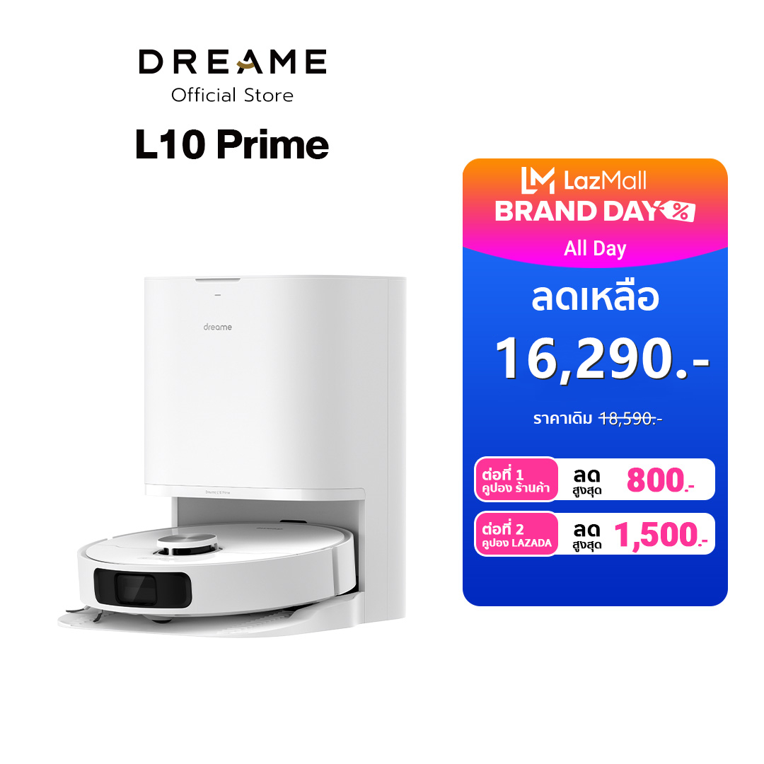 Dreame Bot L10 Prime Self-Cleaning Robot Vacuum and Mop หุ่นยนต์ดูดฝุ่น ...
