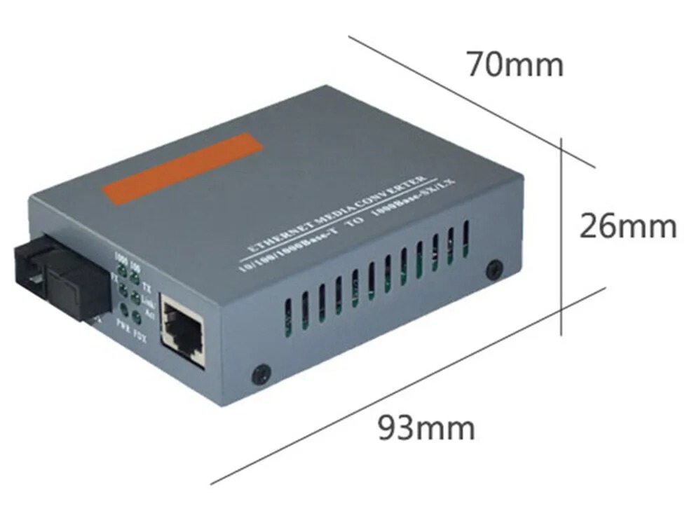 NetLINK Gigabit Media Converter HTB-GS-03 (AB) Fiber Optic 20KM Single ...
