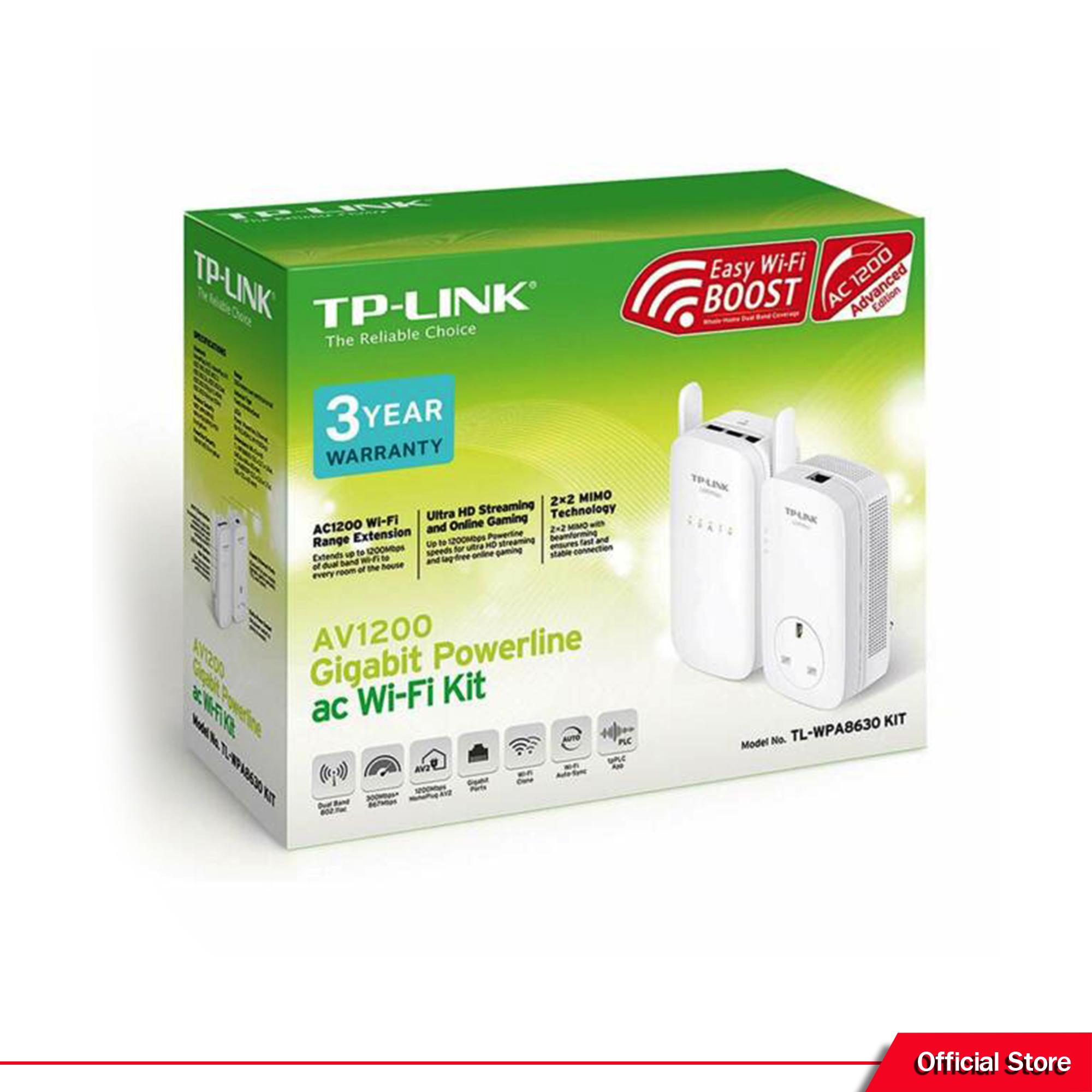TP-LINK - TL-WPA8630 KIT AV1200 Gigabit Powerline ac Wi-Fi Kit | Lazada ...