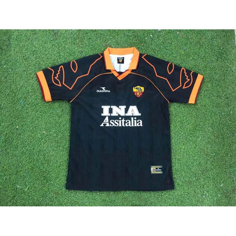 1999-2000 Roma Away Retro Soccer Jersey Shirt Size S-XXL | Lazada.co.th
