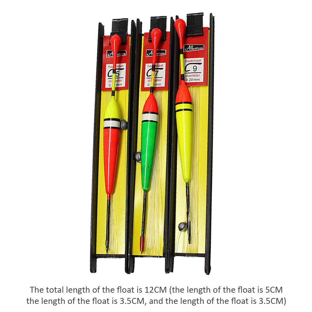 3pcs Fishing Bobber Line Kits Fishhook Foam Buoy Rock Fishing Floats ...