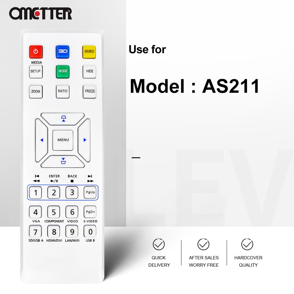 New Remote Control Suitable For Acer AS211 P1283 PE-M305 P6200S X113 HE-720 PE-P1286 X1383WH ...