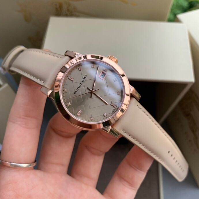 พร้อมสต็อก นาฬิกาผู้หญิง classic Burberry watch BU9131 diamond -34mm ...