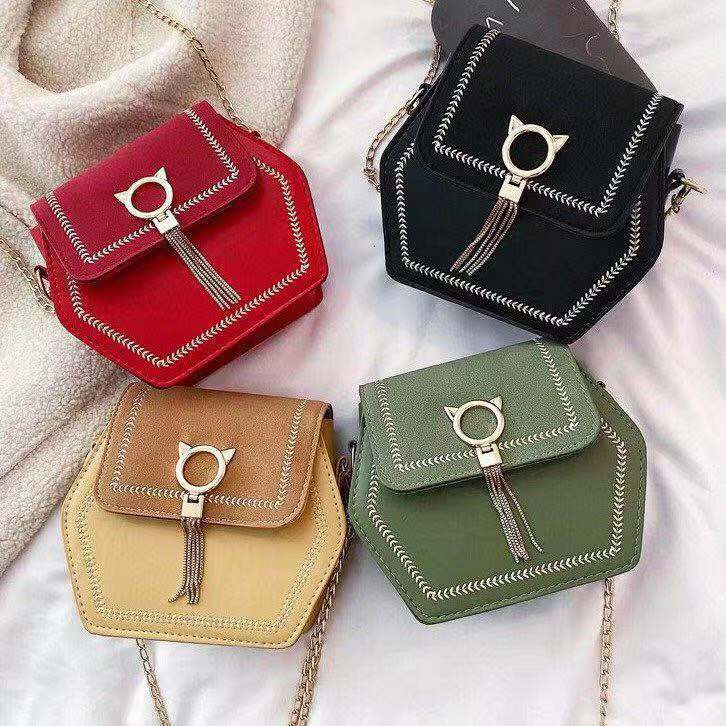 Gic_style-(G-826)กระเป๋าสะพายข้างทรงสี่เหลี่ยมคางหมู(BP-826) - Kai de ...