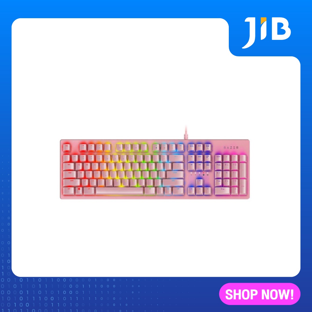 JIB KEYBOARD (คีย์บอร์ด) RAZER HUNTSMAN (QUARTZ PINK) (RAZER OPTO ...