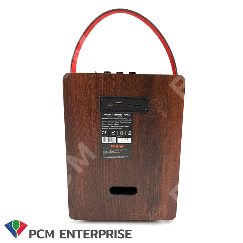 AIWA [PCM] รุ่น MI-X250 AIWA Retro Cubic Bluetooth Speaker ลำโพงบลูทูธพกพา SUPER BASS - PCM ...
