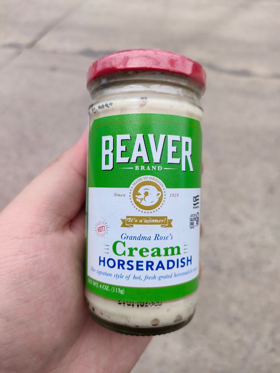 Beaver Hot Cream Horseradish 113 g. 😋 ครีม ฮอสเรดิช ซอส (ซอสสำหรับจิ้ม ...