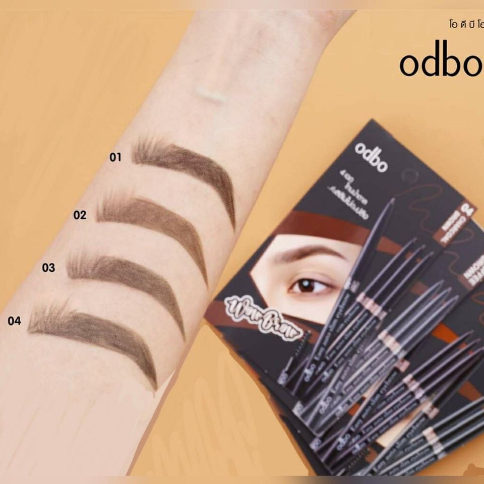 Odbo Easy Auto Slim Eyebrow โอดีบีโอ อีซี่ออโต้สลิม อายบราว ดินสอเขียนคิ้วออโต้ OD781 ...