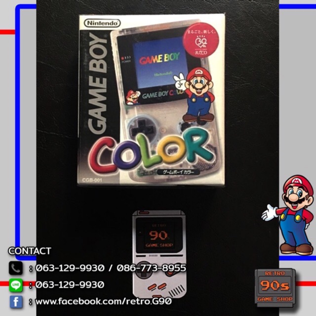 NINTENDO GAMEBOY COLOR CLEAR BOX MARIO LIMITED EDITION - Retro Game ...