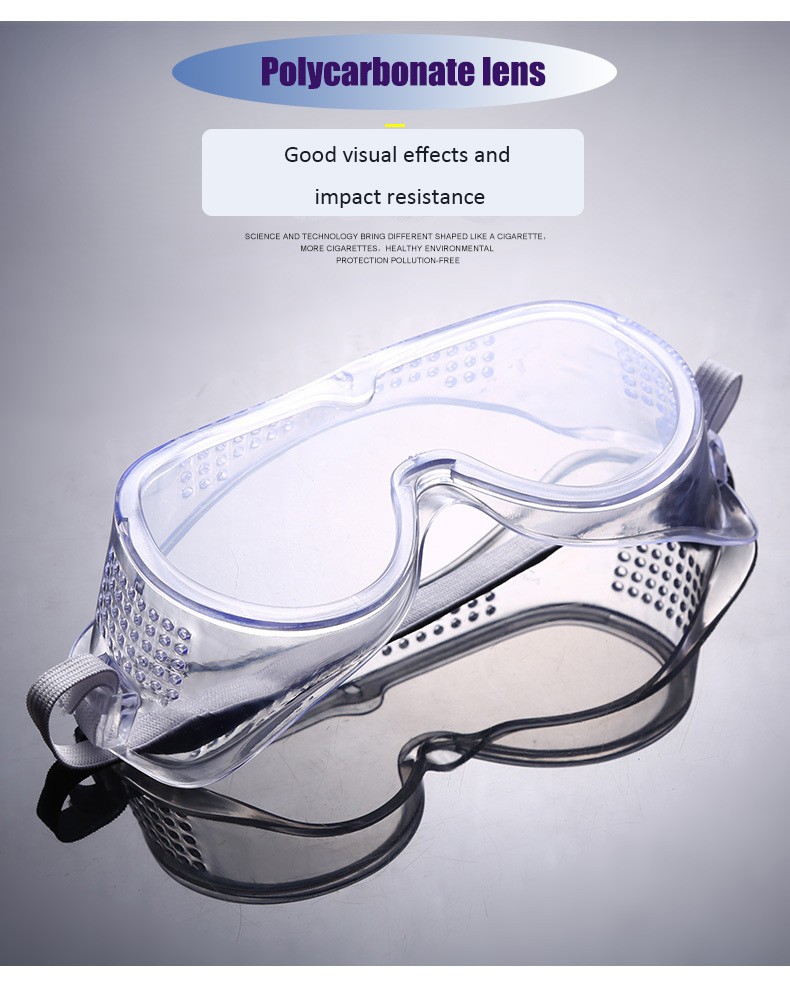 Clear Anti-Fog Safety Goggles Eye Face Chemical Protective Glasses UV ...