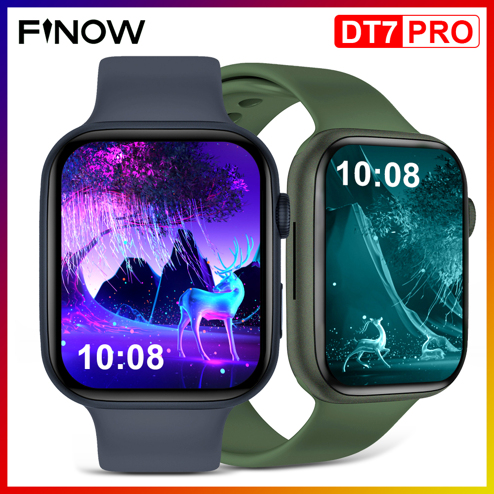 Original Finow DT7 Pro Smartwatch 45mm Series 7 S7 Smart Watch Men 1.8 ...