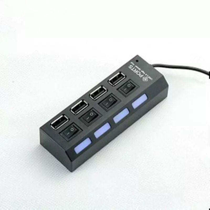 USB HUB 4 Port Power On/Off Switch LED - NEWCOMSHOP - ThaiPick