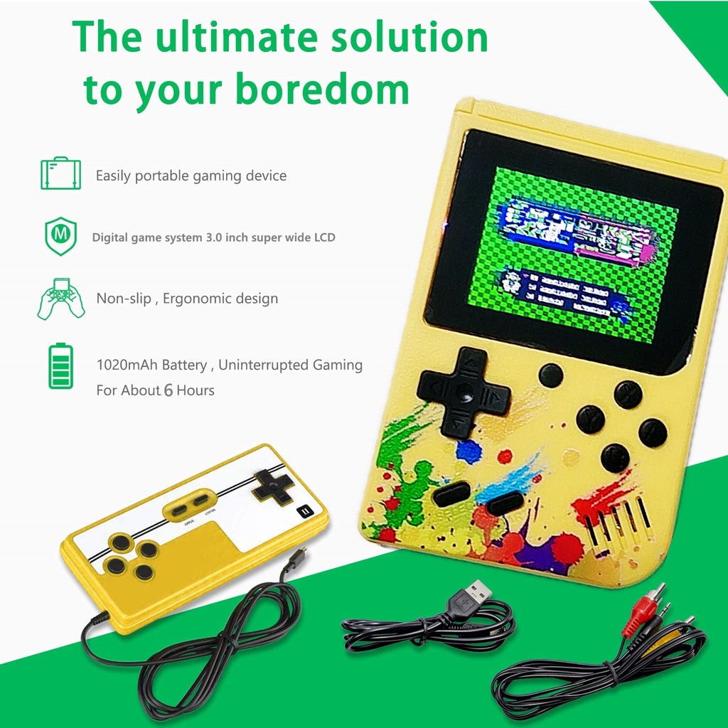 Retro Gameboy 400 IN 1 game boy SUP Games Mario Handheld Game Console ...